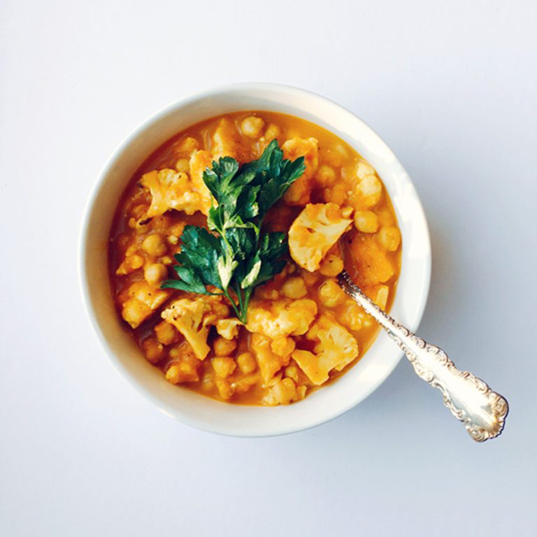 Warming Carrot Cauliflower Stew - Meatless Monday