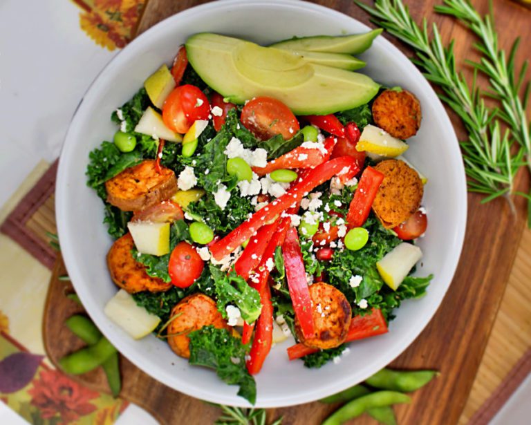 Mediterranean Kale Salad - Meatless Monday