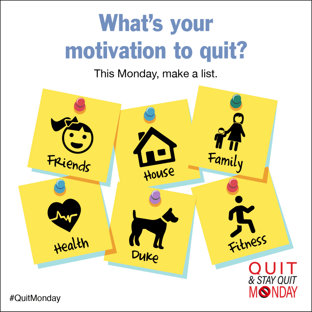 Quit & Stay Quit Monday Motivation to Quit Smoking