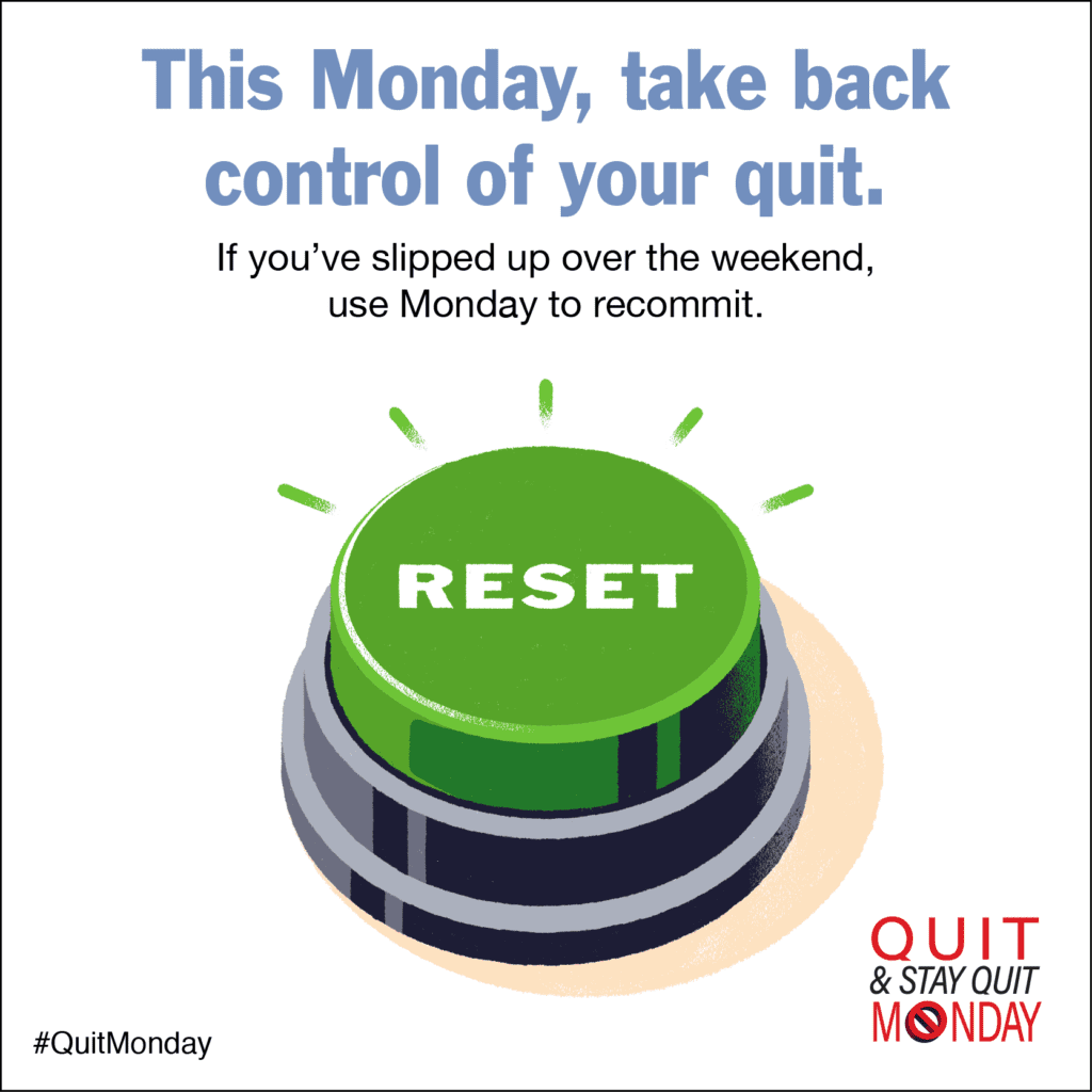 This Monday, Take Back Control if You Relapse. - The Monday Campaigns