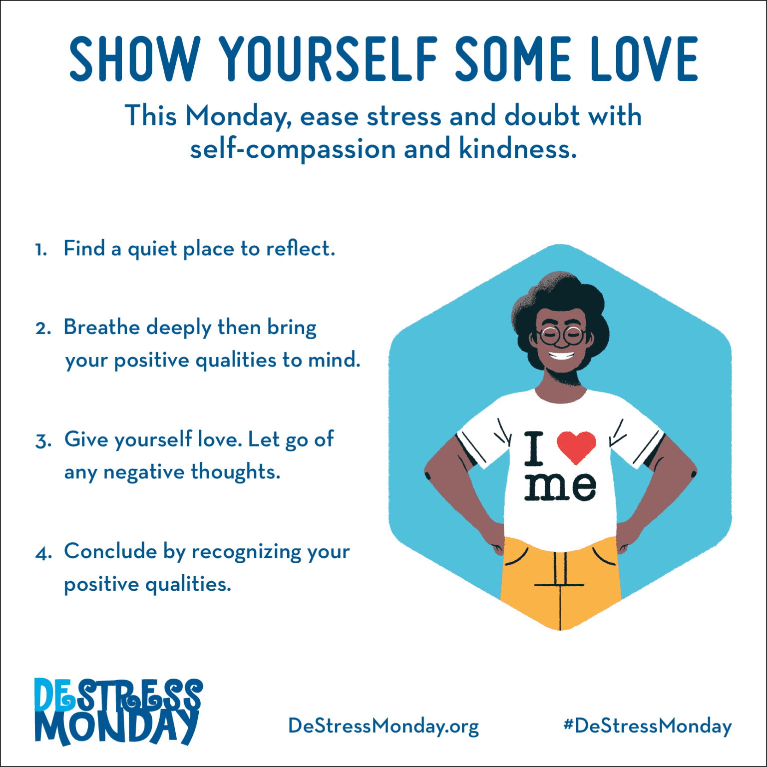 DeStress Monday at School - Be Kind to Yourself - The Monday Campaigns