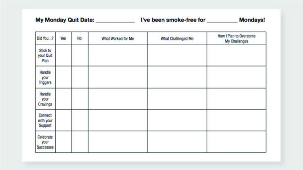 Quit and Stay Quit Monday Resources - The Monday Campaigns