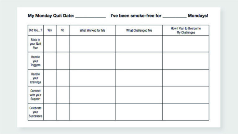 Quit and Stay Quit Monday Resources - The Monday Campaigns