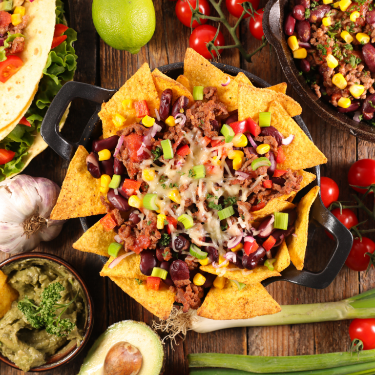 Protein-Packed Chili Nachos - Meatless Monday