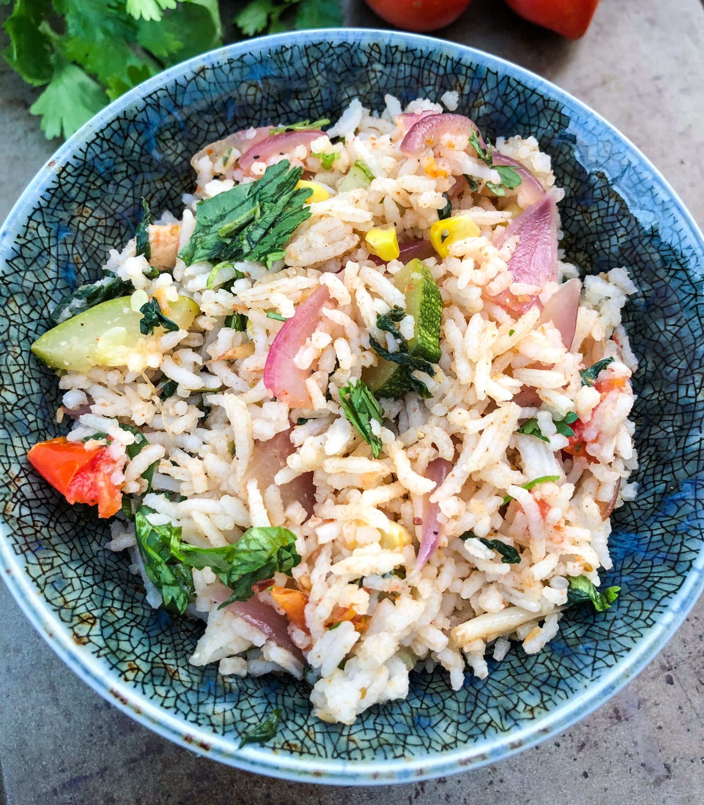 Indian Vegetable Fried Rice - Meatless Monday
