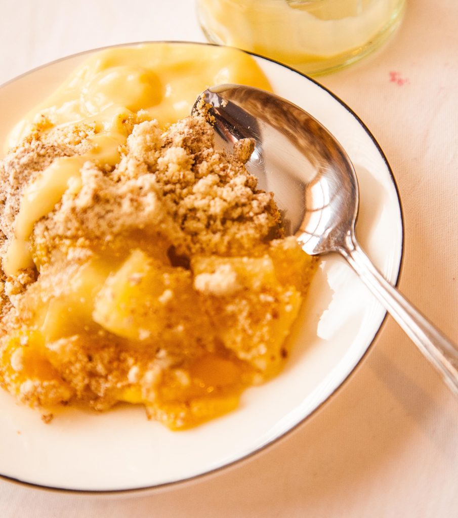 Apple, Mango & Pineapple Crumble - Meatless Monday