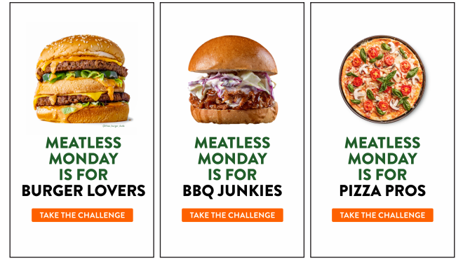 Meatless Monday Challenge Marketing Materials - The Monday Campaigns