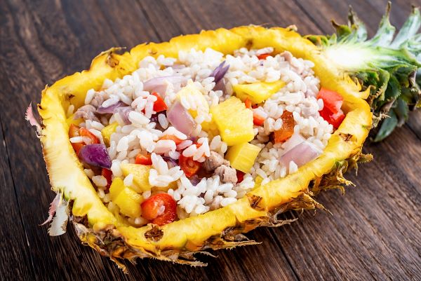 Tropical Pineapple Rice - The Monday Campaigns