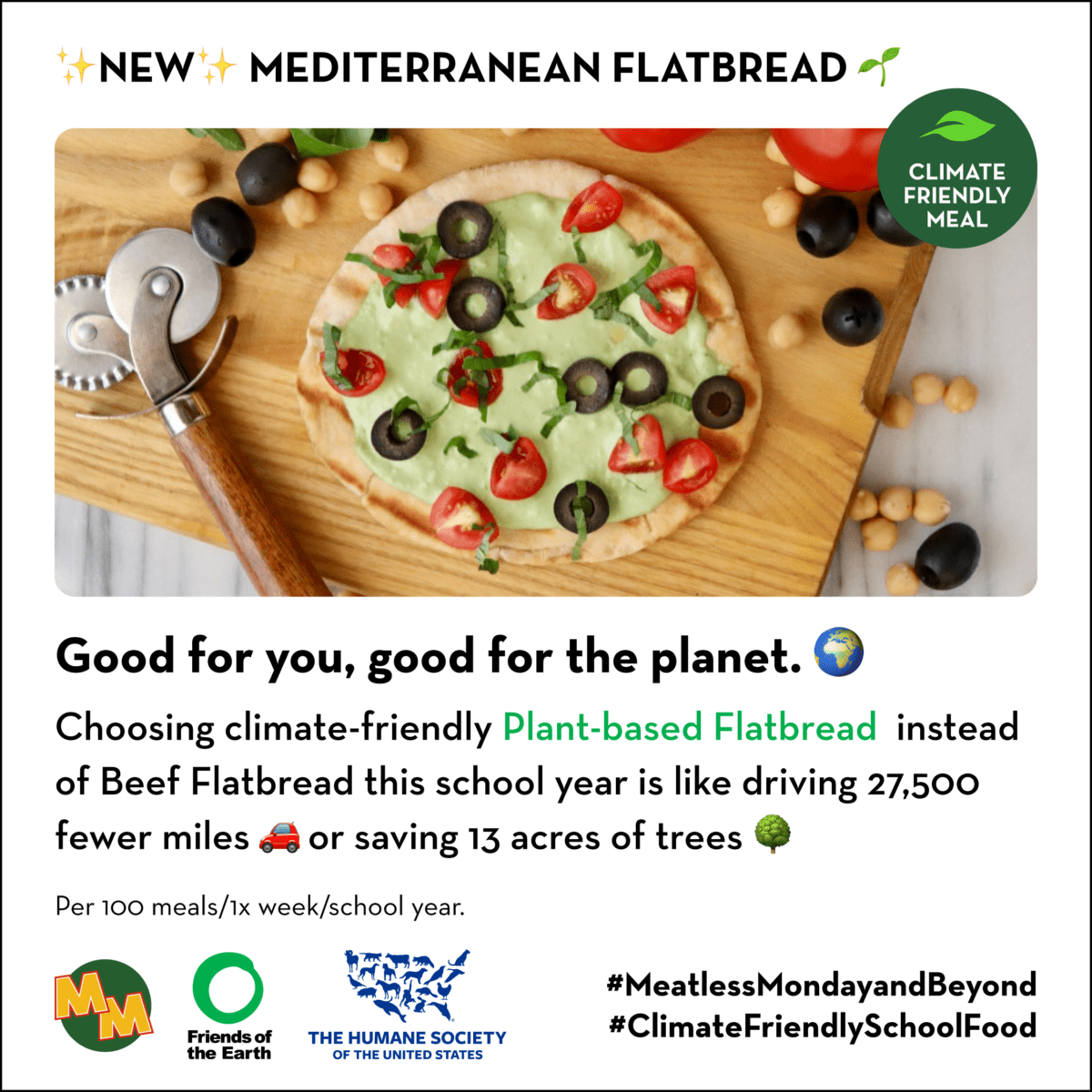 Mediterranean Flatbread - Meatless Monday