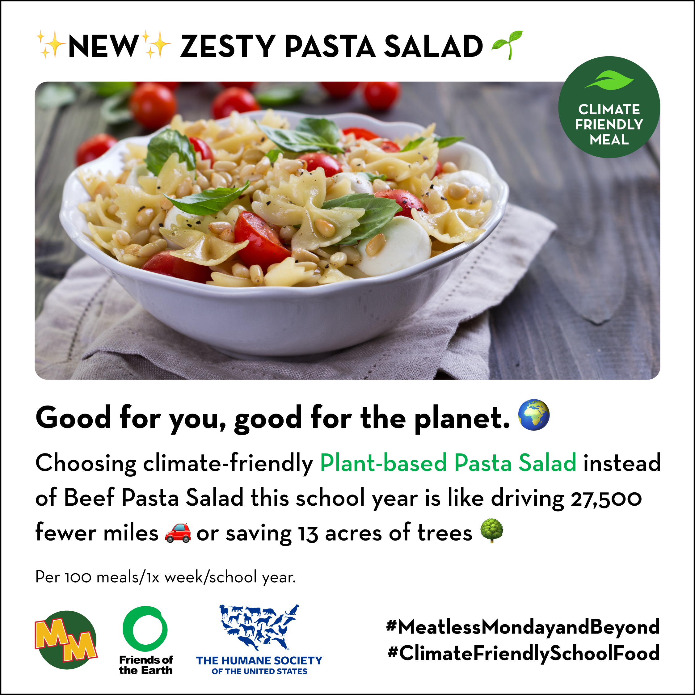 Zesty Pasta Salad - Meatless Monday